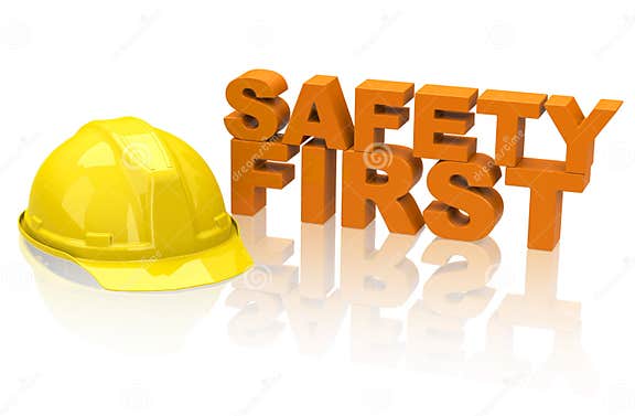 Safety first! stock illustration. Illustration of safe - 48765853
