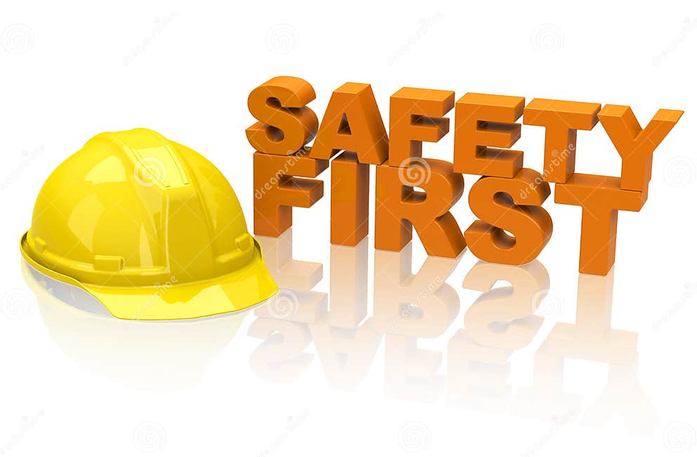 Safety first! stock illustration. Illustration of safe - 48765853