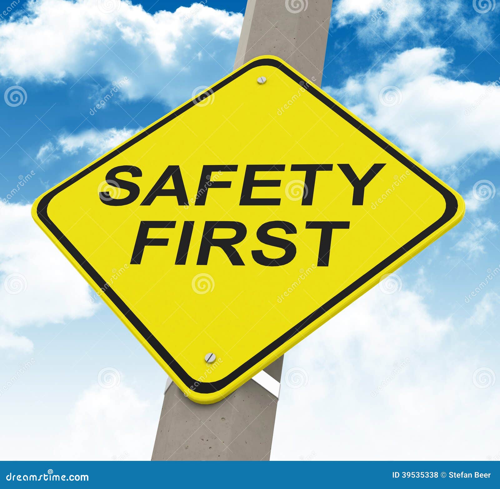 Safety first stock illustration. Illustration of security - 39535338
