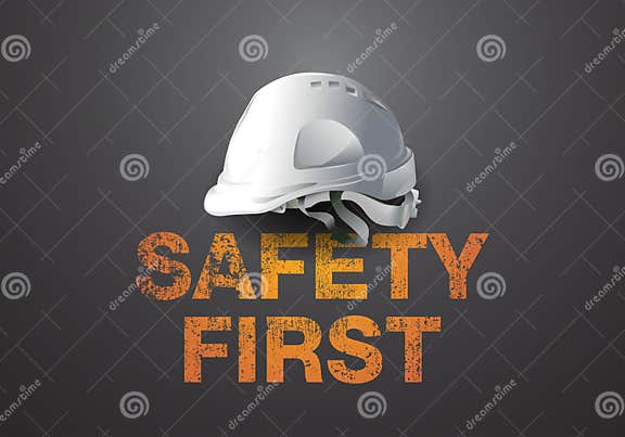 Safety First, Engineer Helmet on Background, Safety Equipment ...