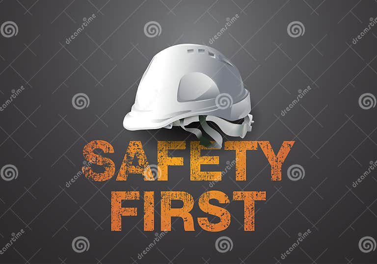 Safety First, Engineer Helmet on Background, Safety Equipment ...