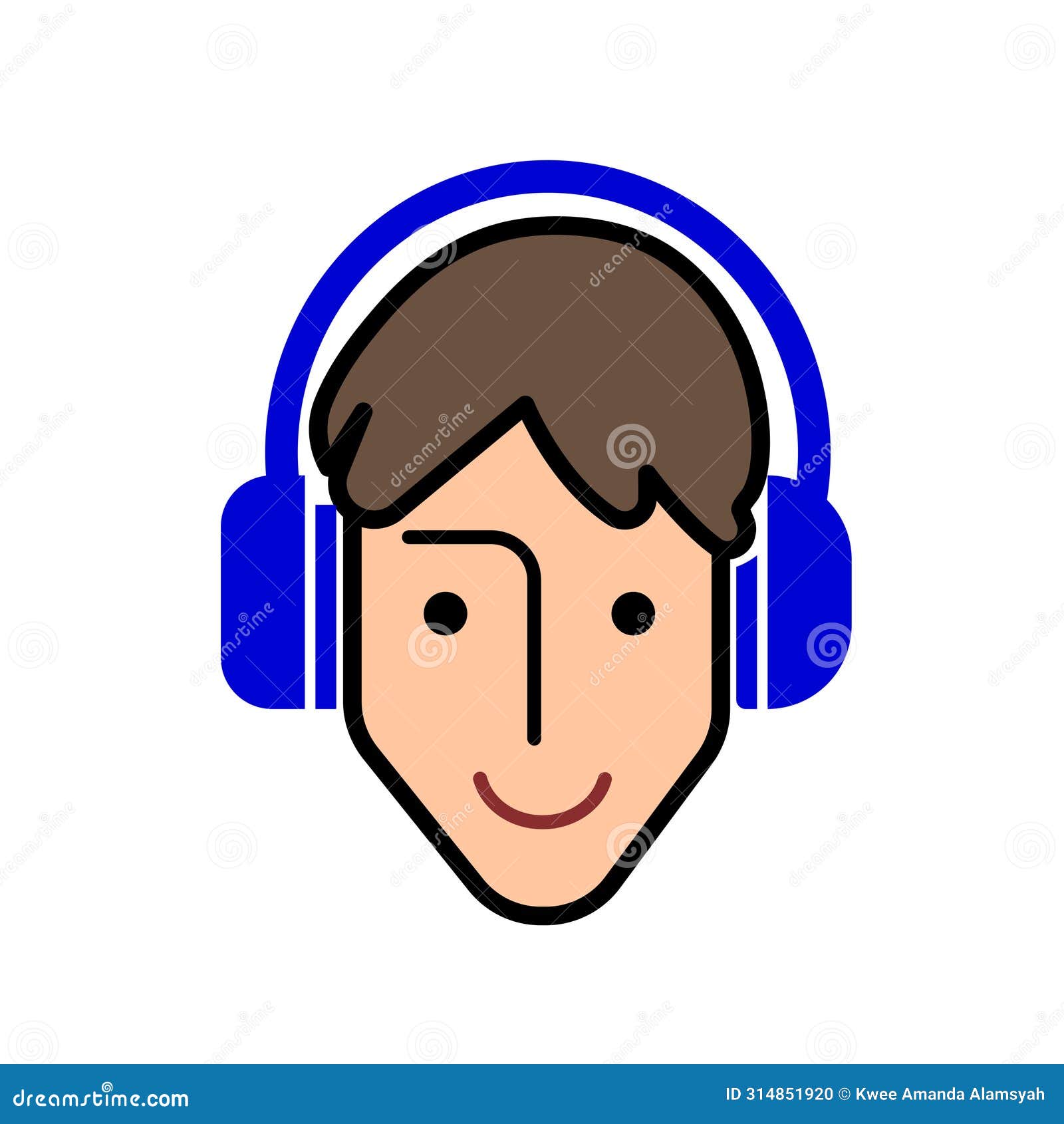 Customer Service or Ear Protection Required Vector Face Sign Stock ...