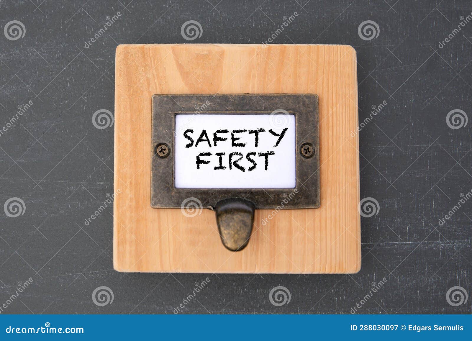 Safety First. File Cabinet Label Stock Image - Image of danger ...
