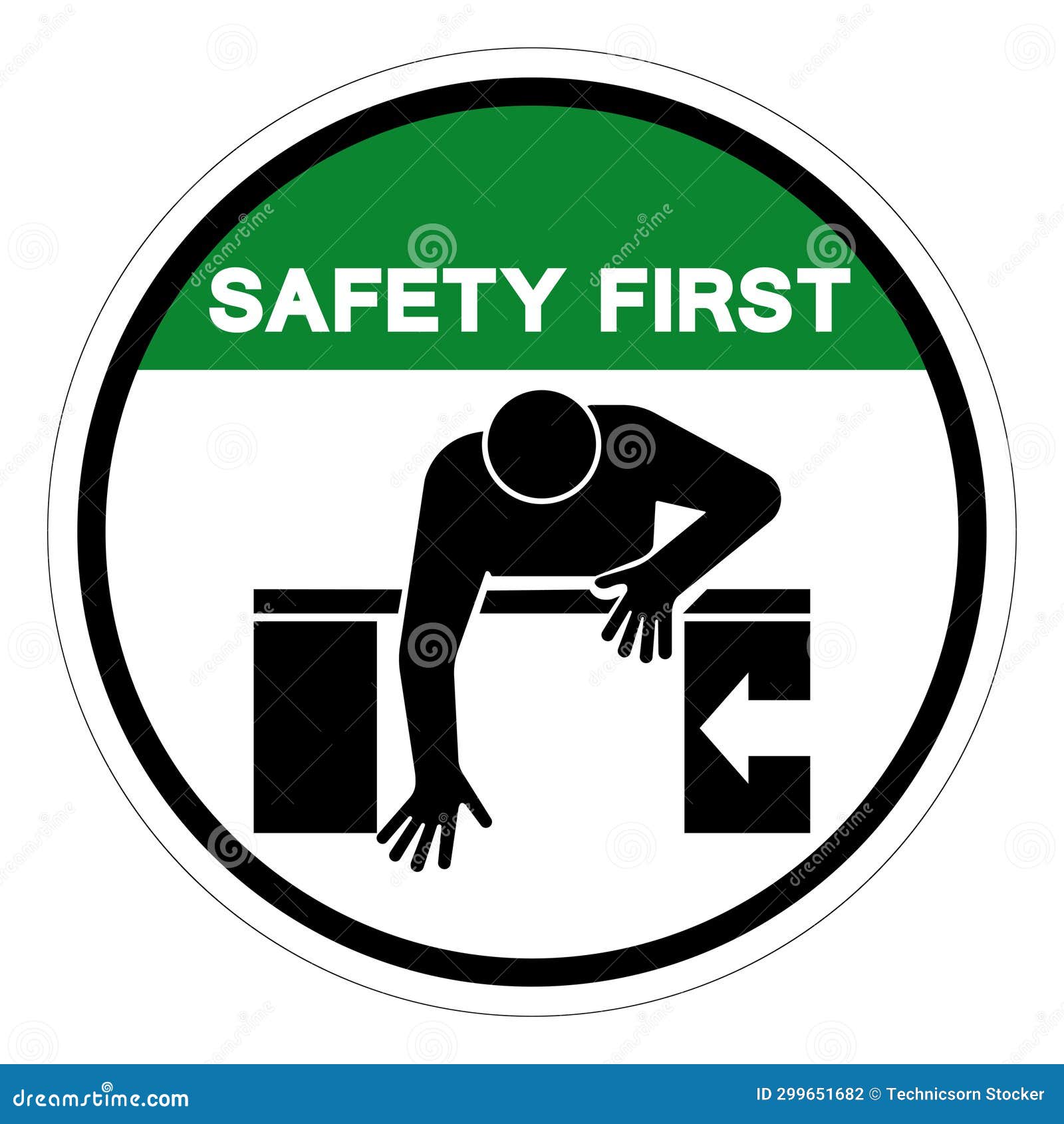 Safety First Hand Crush Hazard Symbol Sign, Vector Illustration ...
