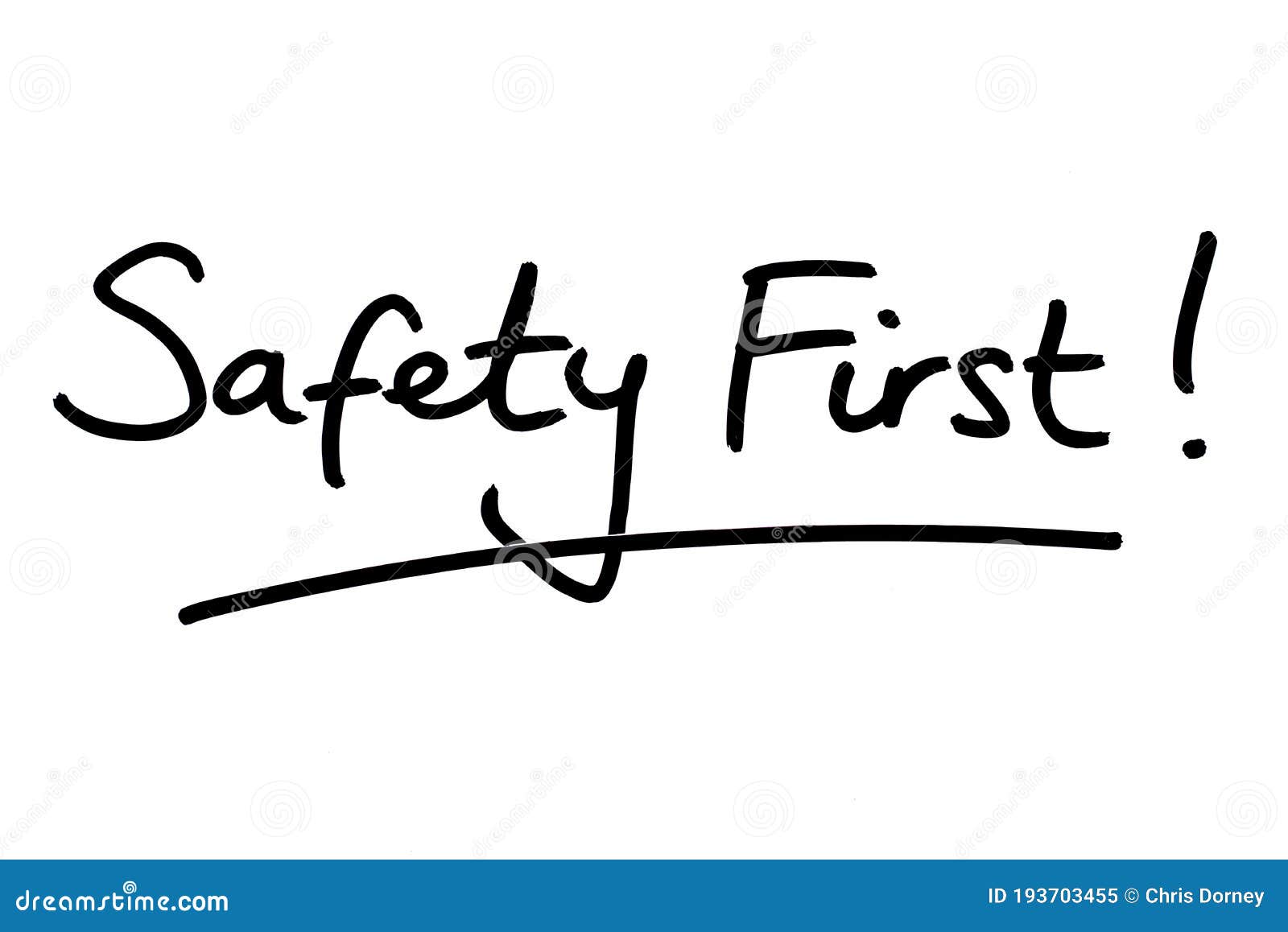 Safety First stock illustration. Illustration of preservation - 193703455