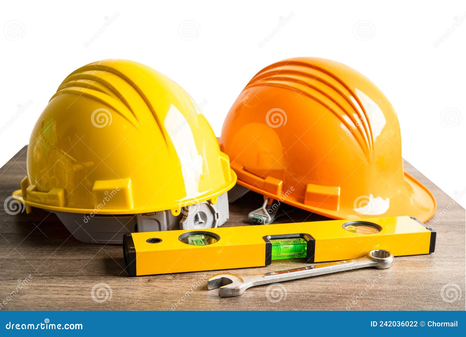 Safety First Hard Helmet Hat and Engineer Tool with Copy Space ...