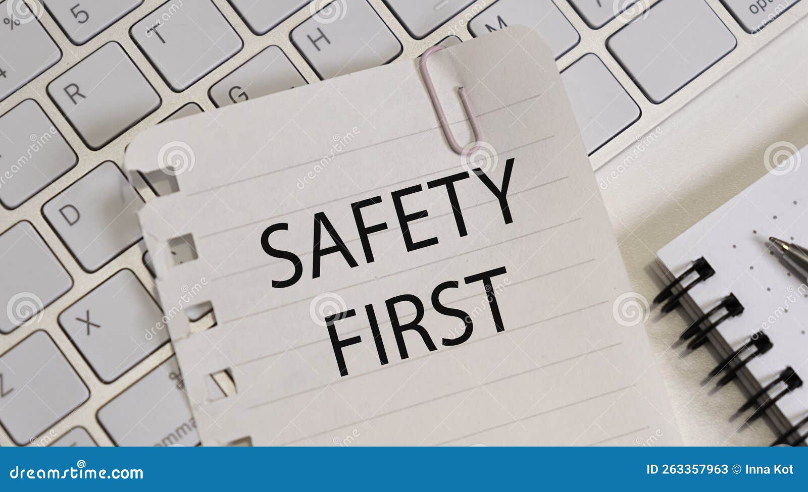 Safety First and Health at Workplace Concept. Stock Image - Image of ...