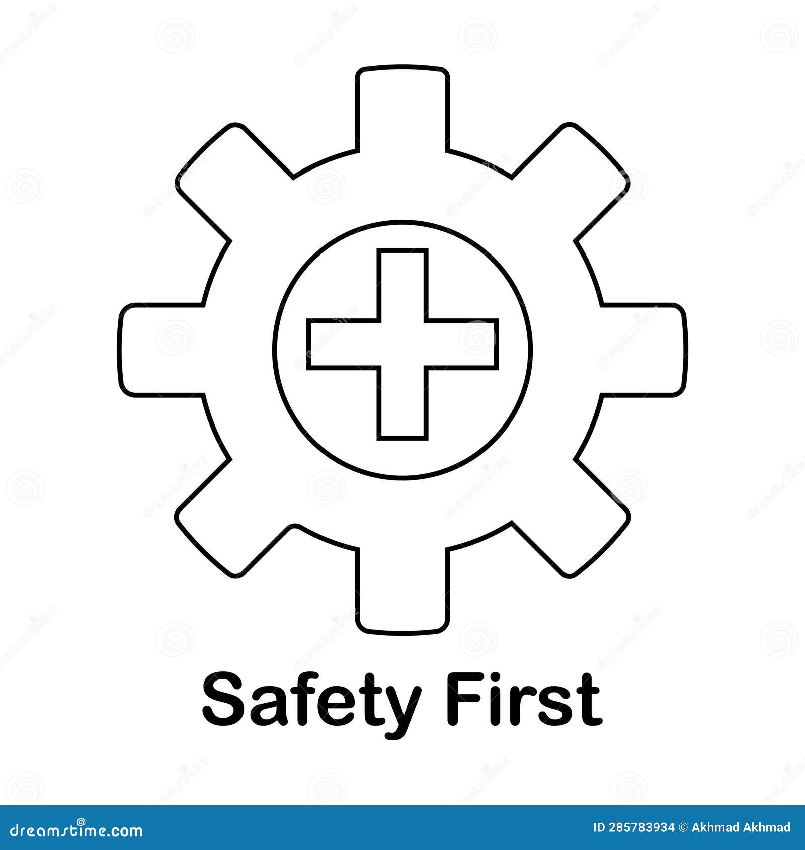 Safety first icon stock vector. Illustration of risk - 285783934