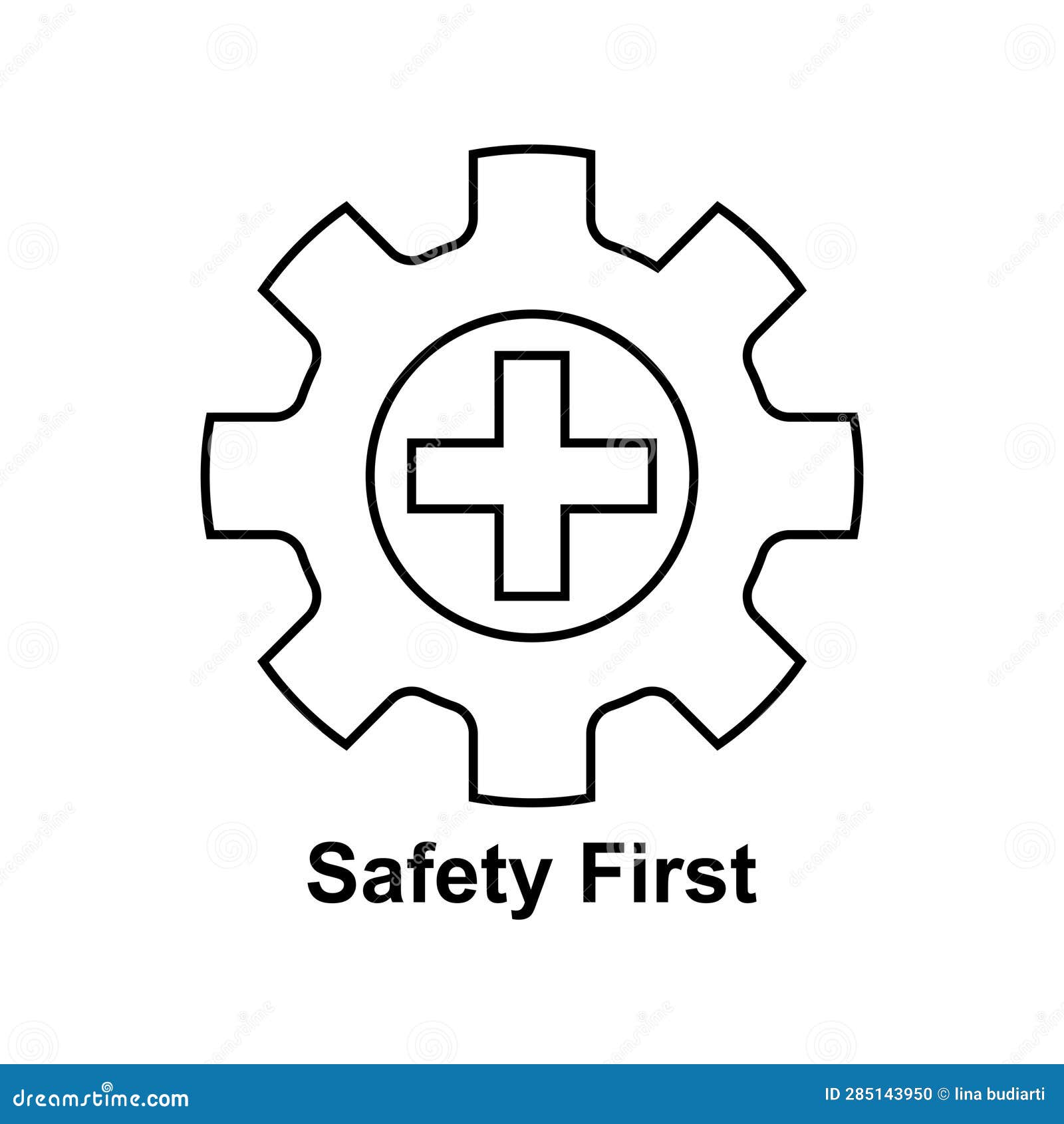 Safety first icon stock vector. Illustration of beware - 285143950
