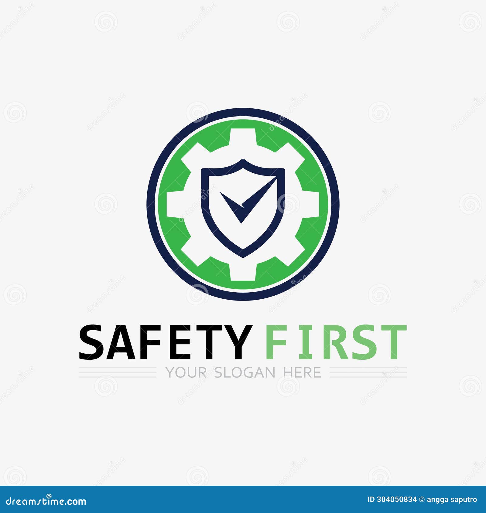 Safety First Logo Icon Vector Design and Illustration Graphic Sign ...