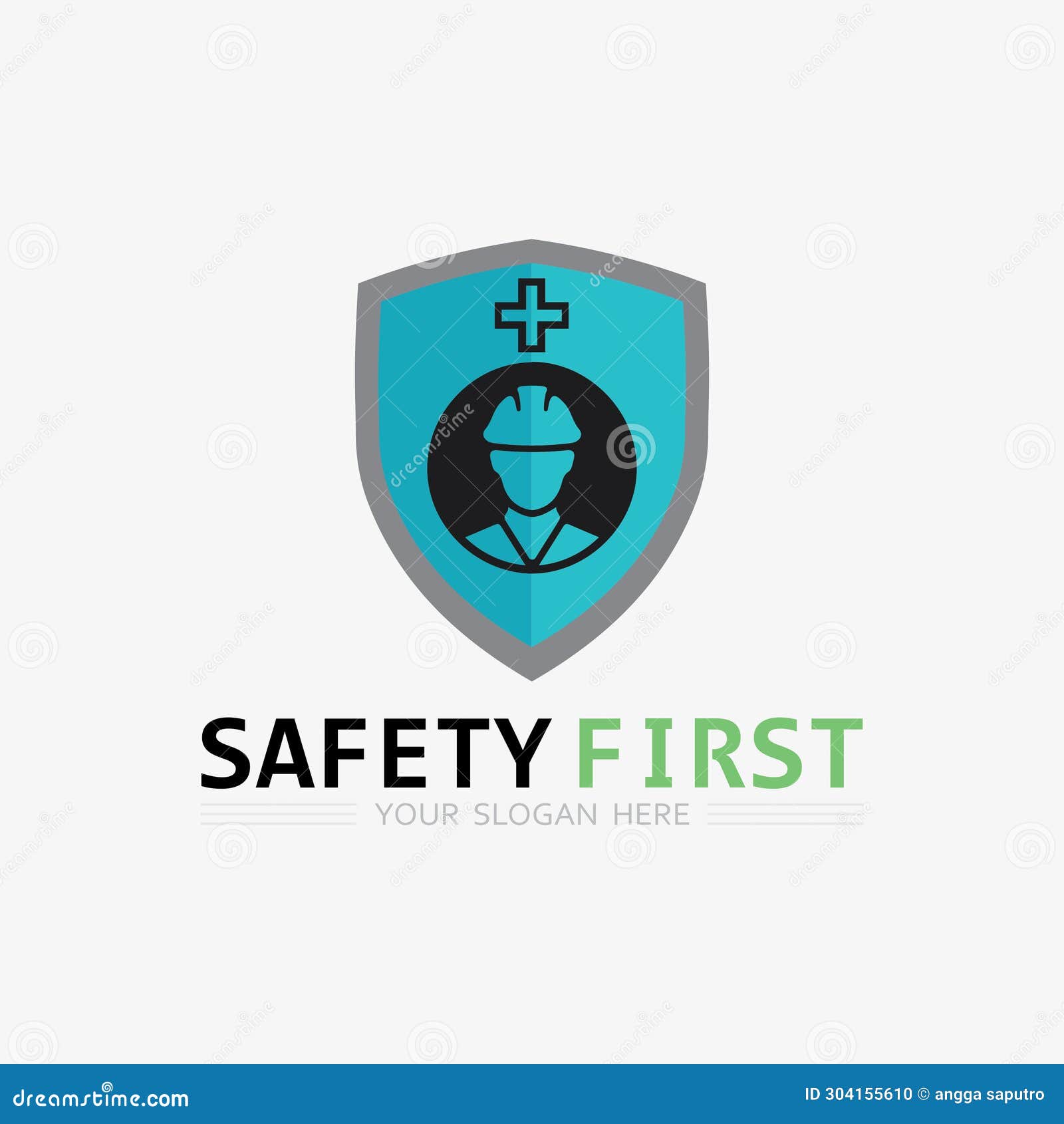 Safety First Logo Icon Vector Design and Illustration Graphic Sign ...