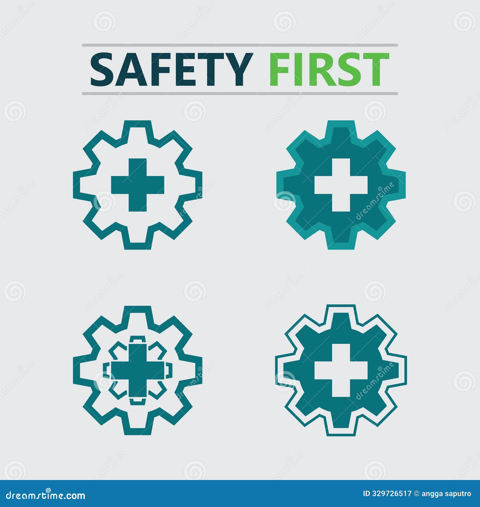 Safety First Logo Icon Vector Design and Illustration Graphic Sign ...