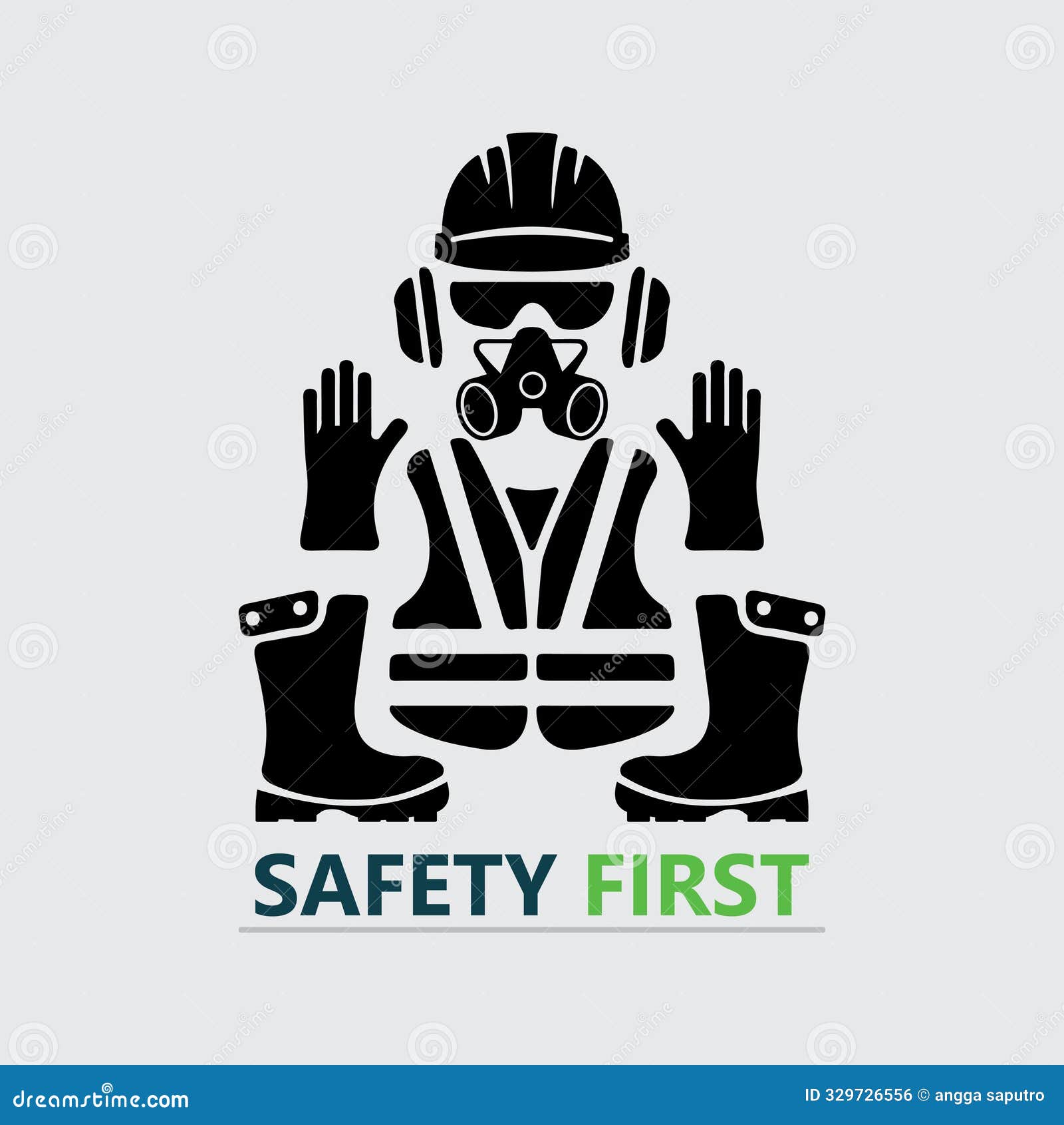 Safety First Logo Icon Vector Design and Illustration Graphic Sign ...