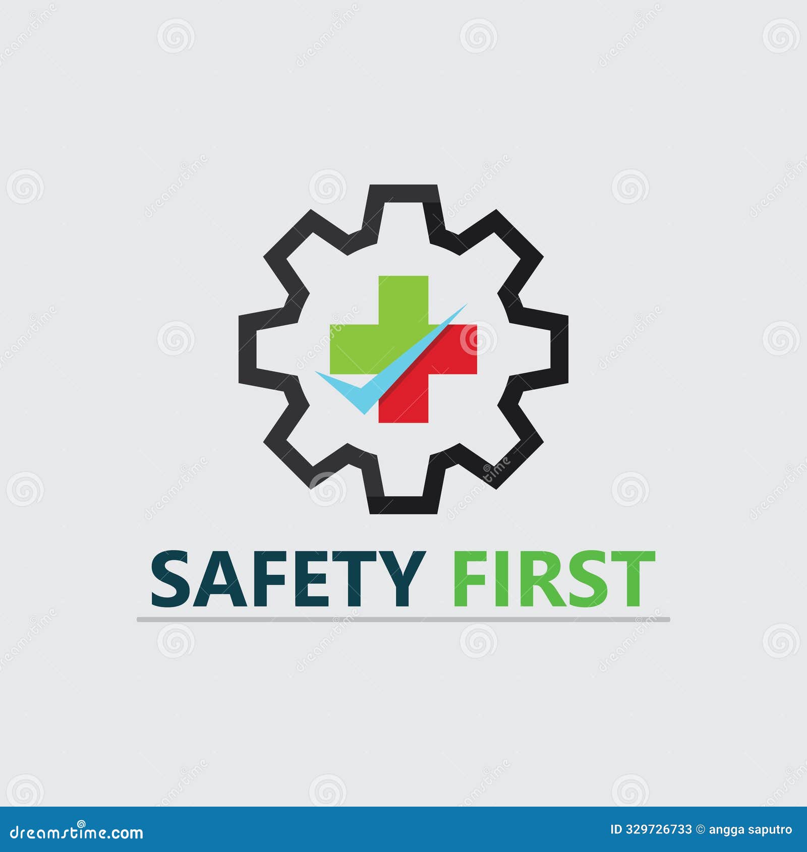 Safety First Logo Icon Vector Design and Illustration Graphic Sign ...