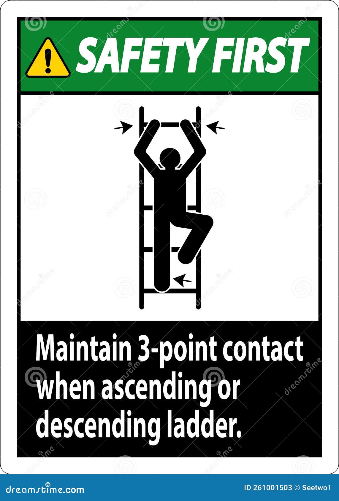 Safety First Maintain 3 Point Contact when Ascending or Descending ...