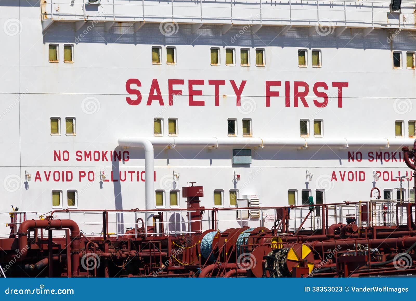 SAFETY FIRST stock image. Image of transportation, shipping - 38353023