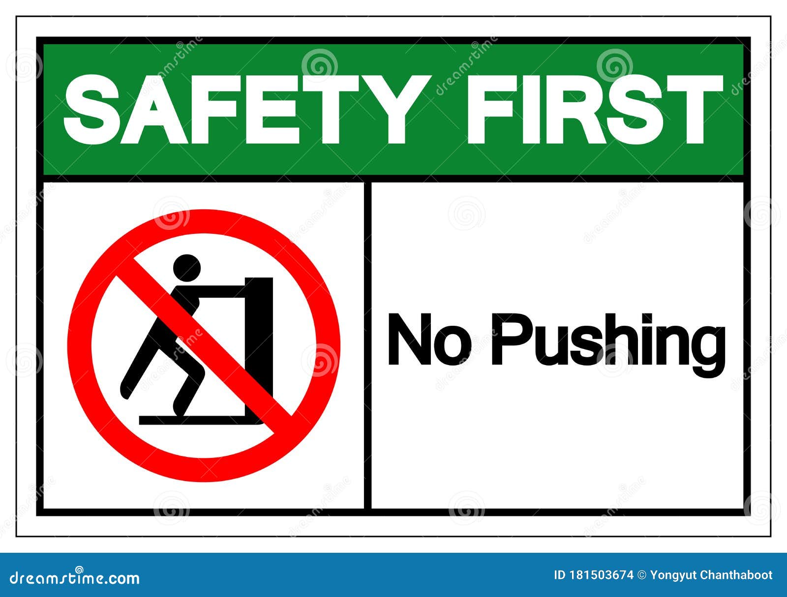 No Pushing Symbol