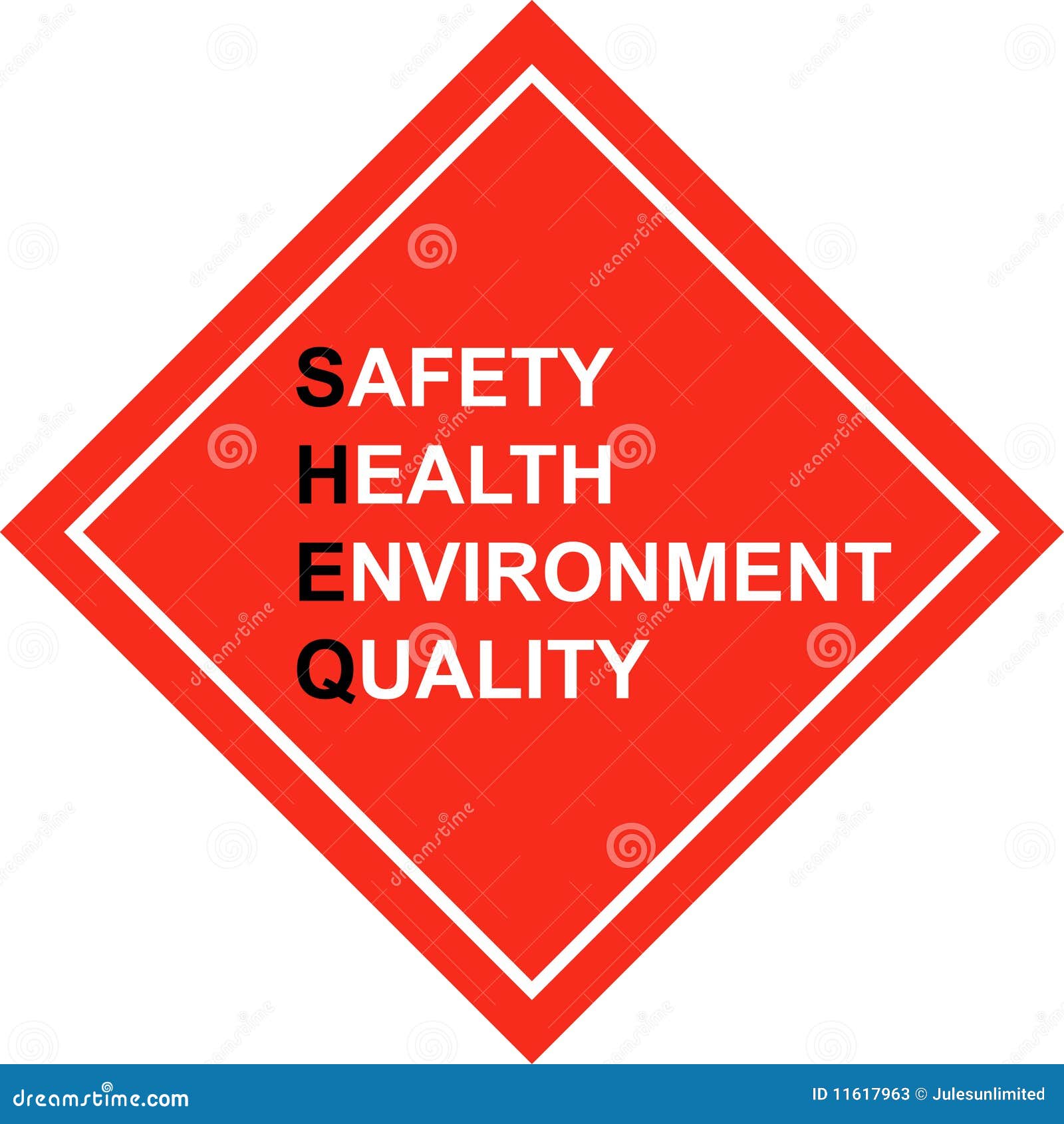Safety First - she&Q Sign - Vector Stock Vector - Illustration of ...