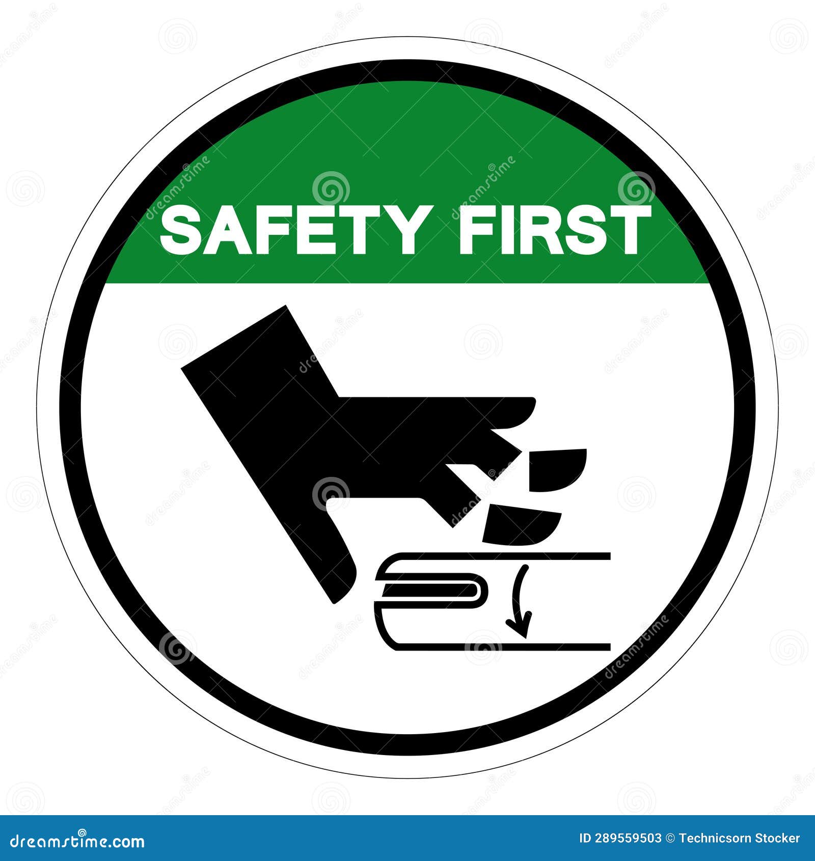 Safety First Rotating Shaft Symbol Sign, Vector Illustration, Isolate ...
