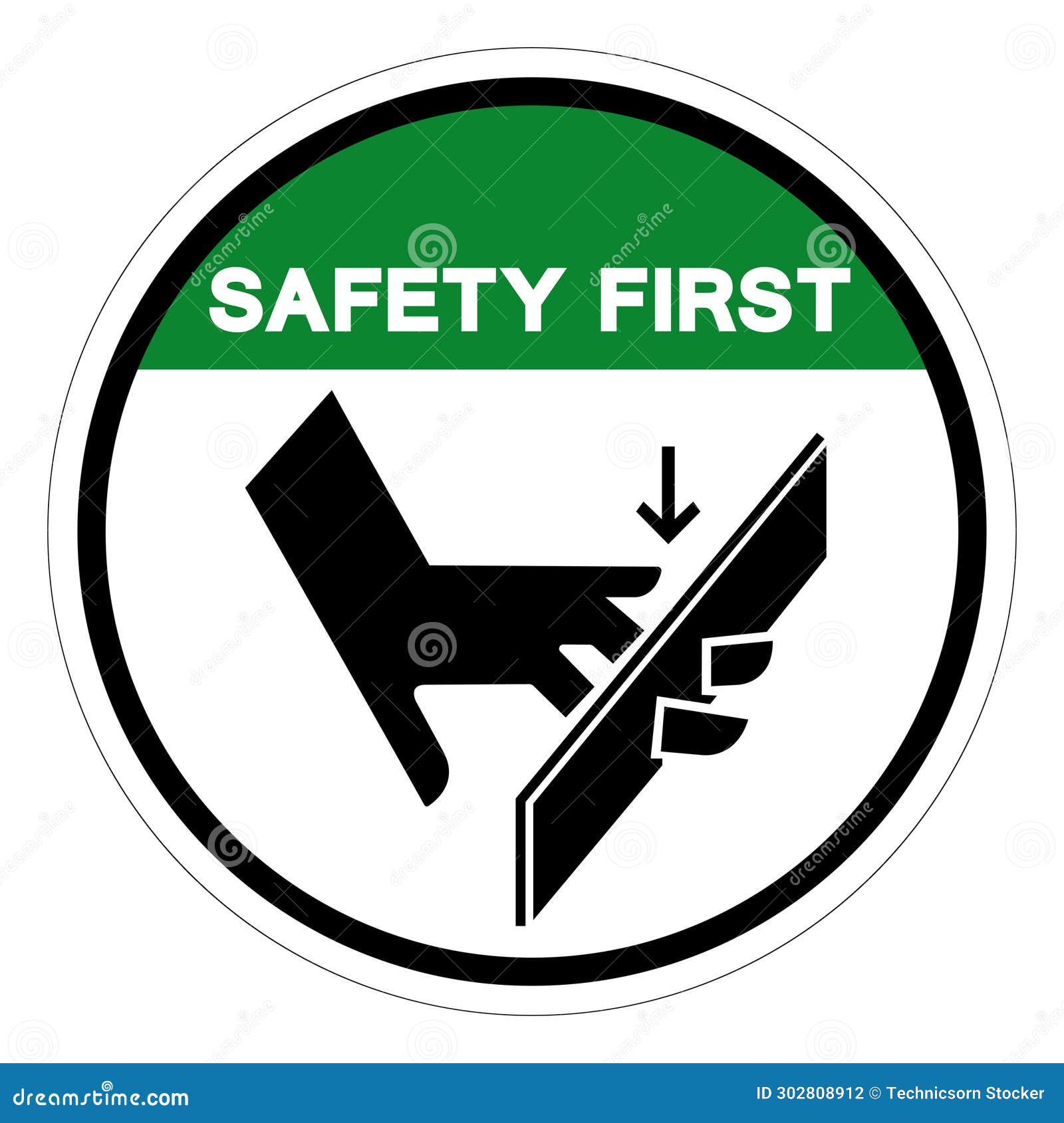 Safety First Sharp Edges Will Cut Symbol Sign, Vector Illustration ...