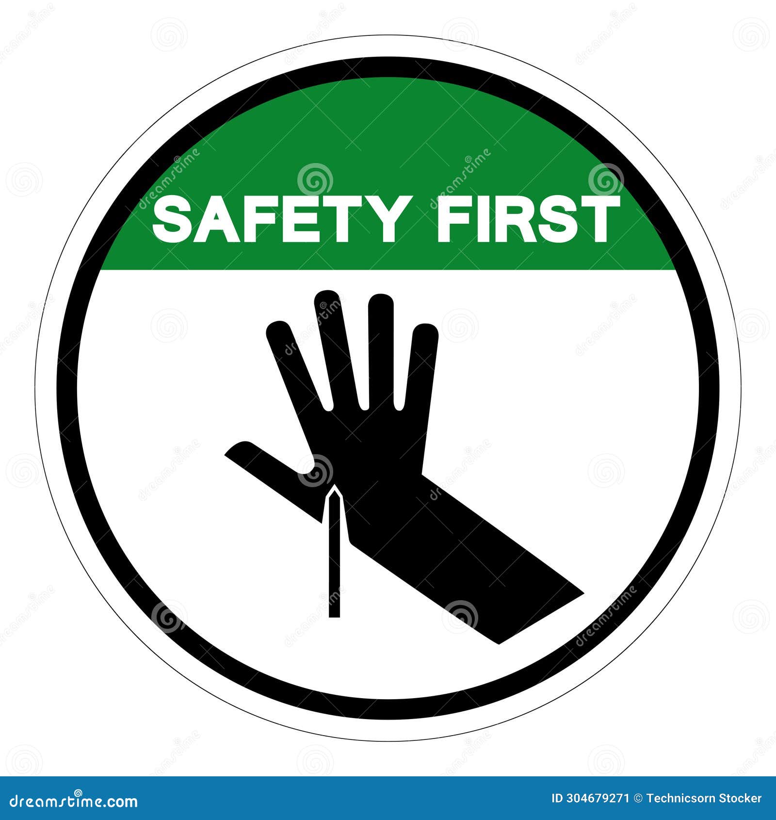 Safety First Sharp Point Symbol Sign, Vector Illustration, Isolate on ...