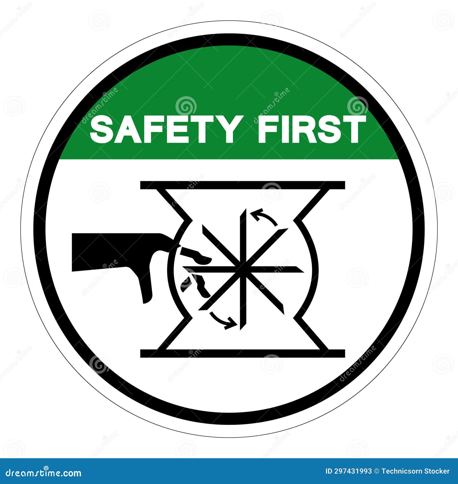 Safety First Shear Points Sharp Edges Symbol Sign, Vector Illustration ...