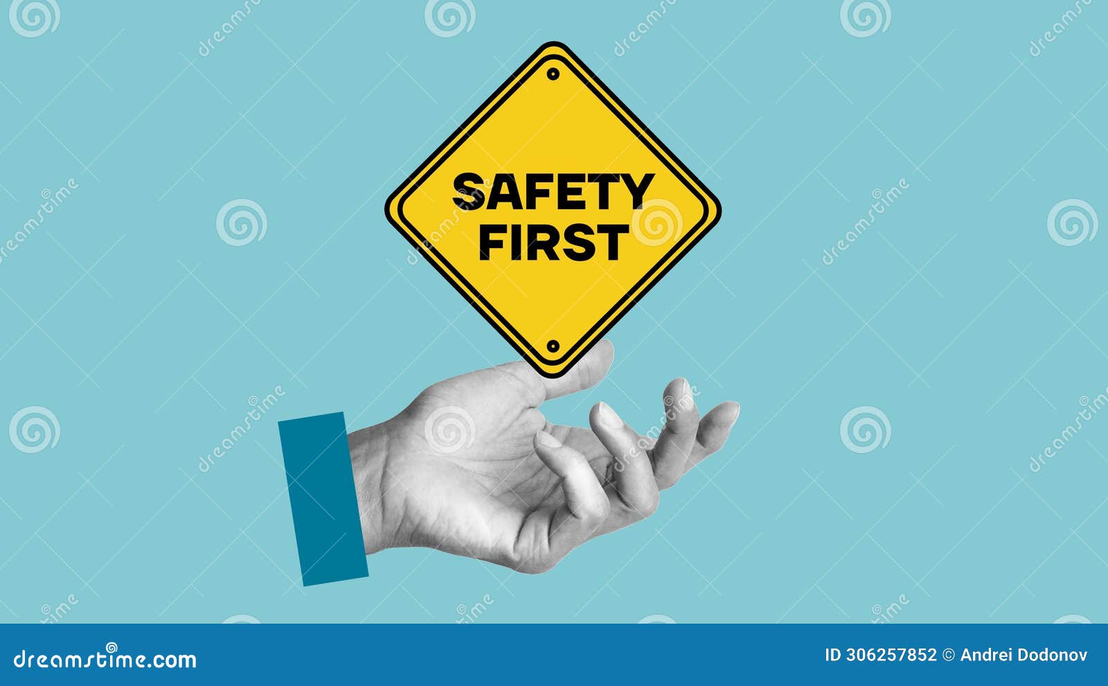 Safety First is Shown Using the Text. Zero Accidents. First Secure ...