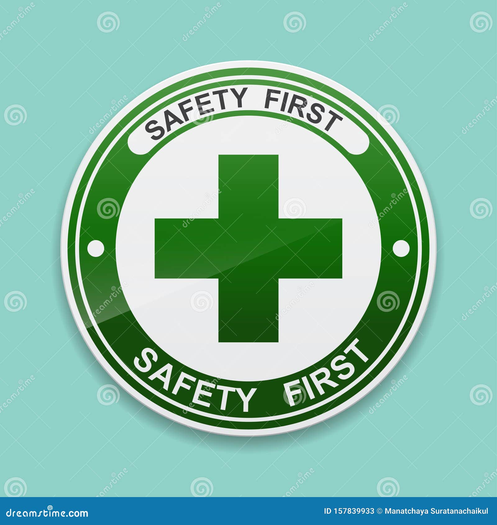 Safety first sign stock illustration. Illustration of icon - 157839933