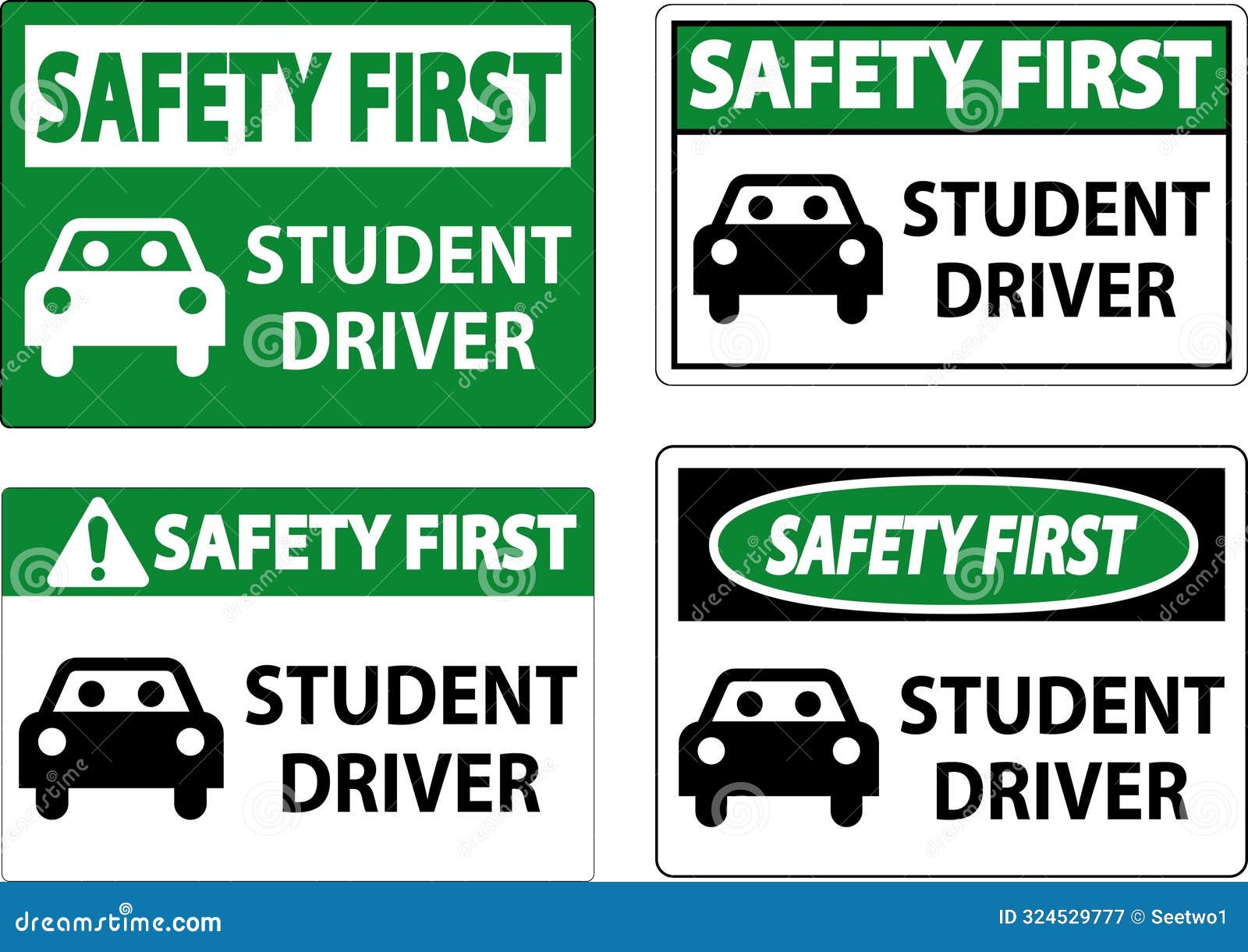 Car Safety Driver Infographic With Charts Vector Illustration ...