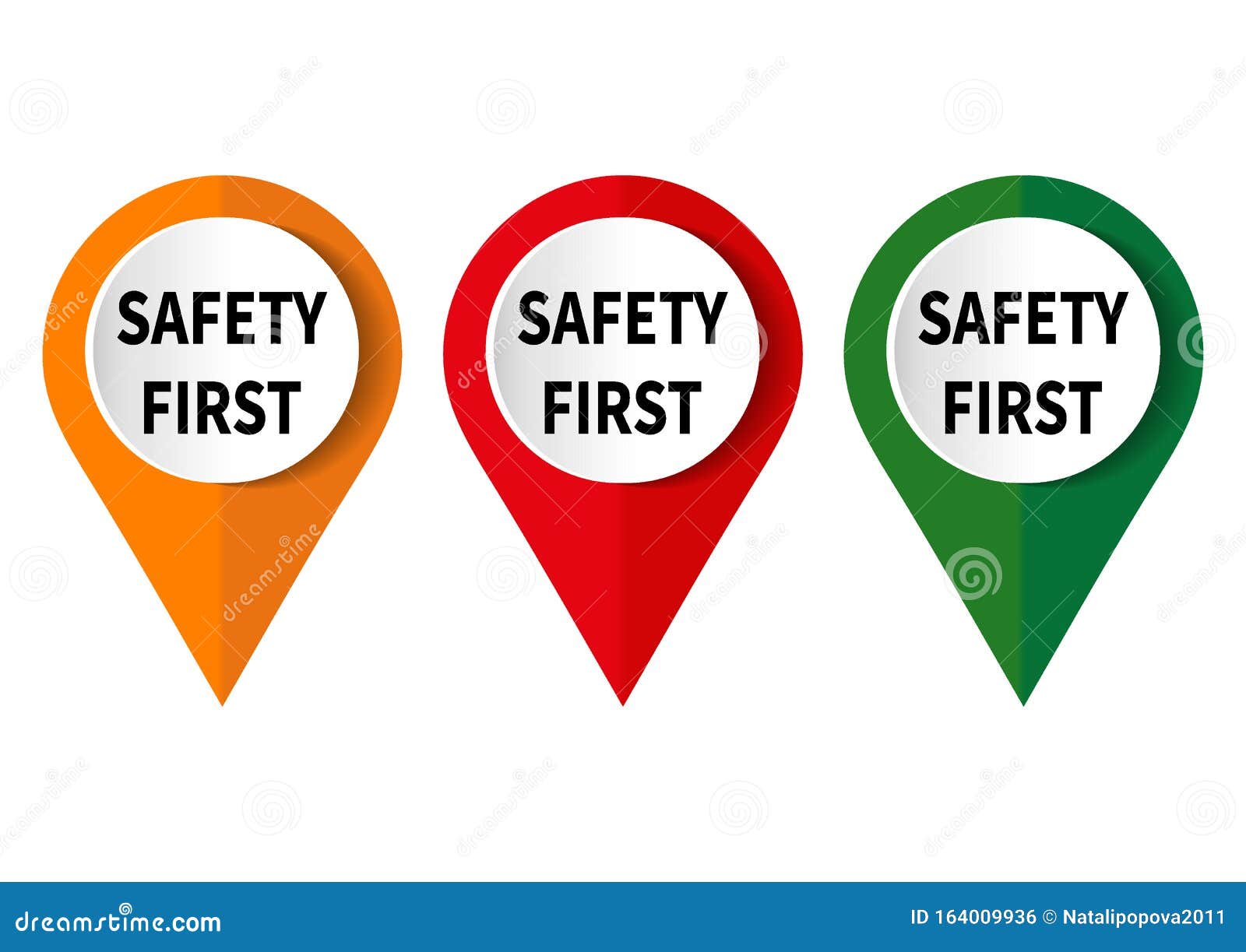 Safety First Sign. Vector Illustration Stock Vector - Illustration of ...