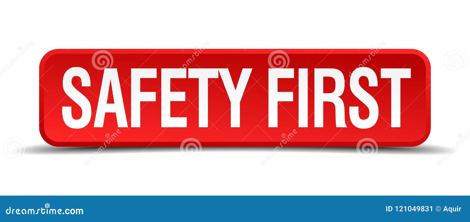 Safety first button stock vector. Illustration of icon - 121049831