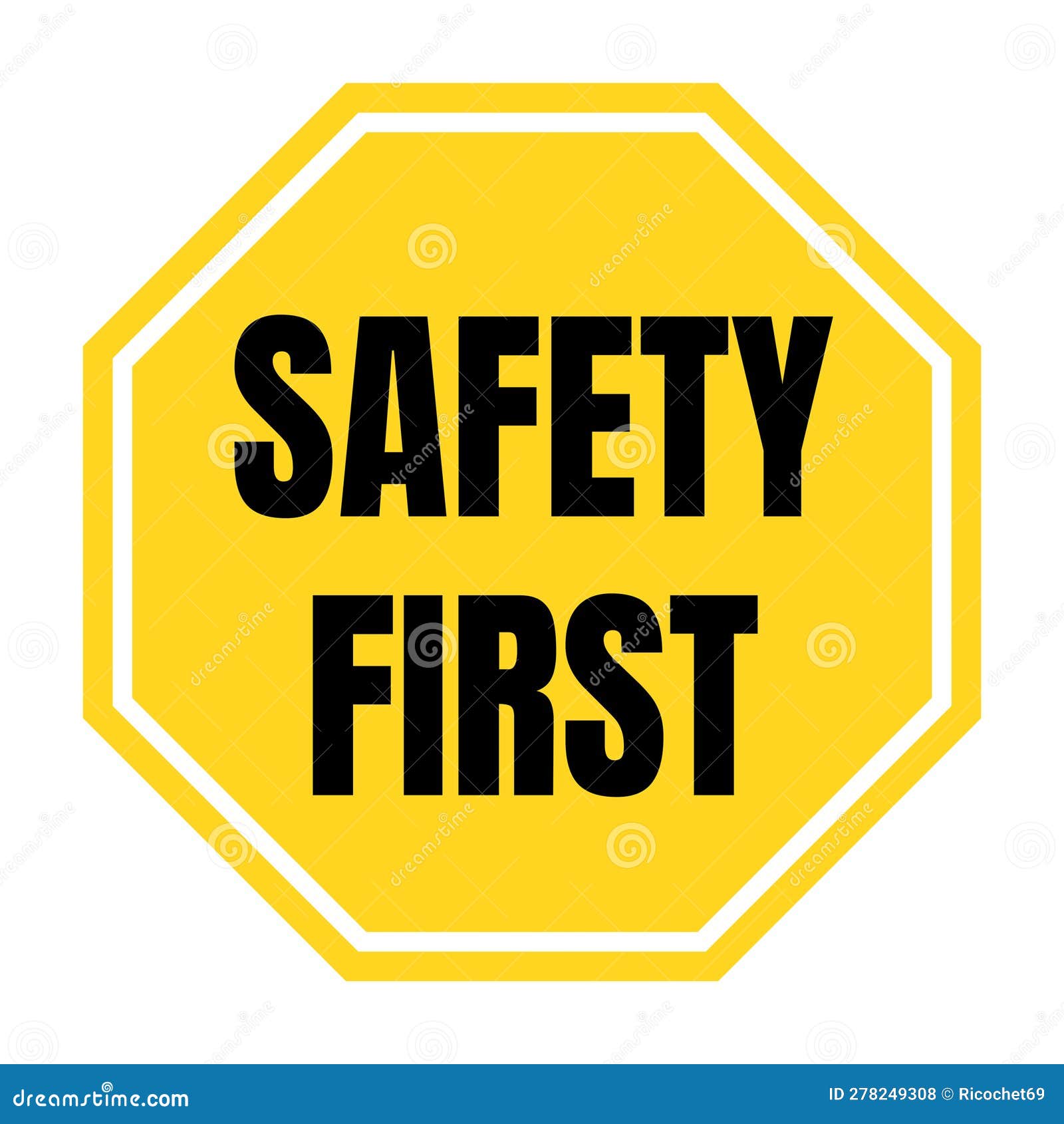 Safety first symbol icon stock illustration. Illustration of badge ...