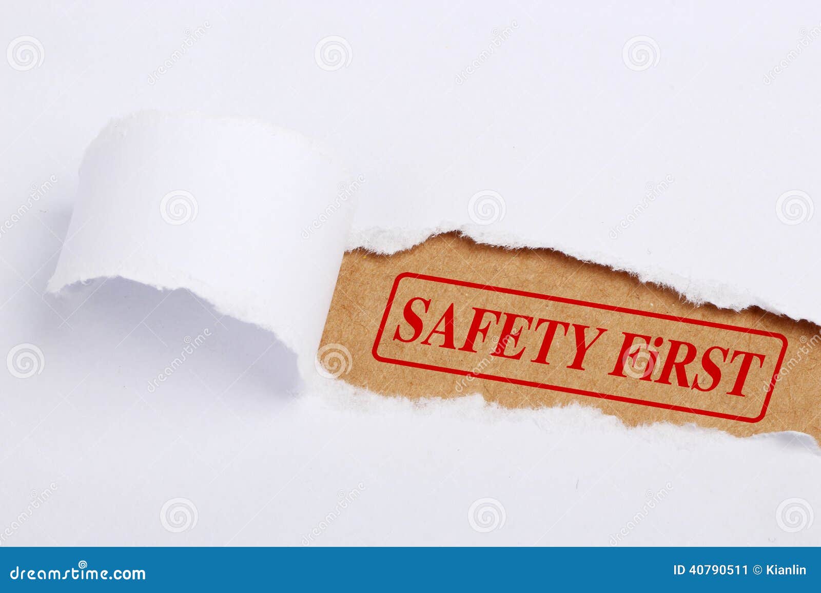 Safety First Yellow Label Floor Sign Symbol On Grey Metal Texture Stock ...