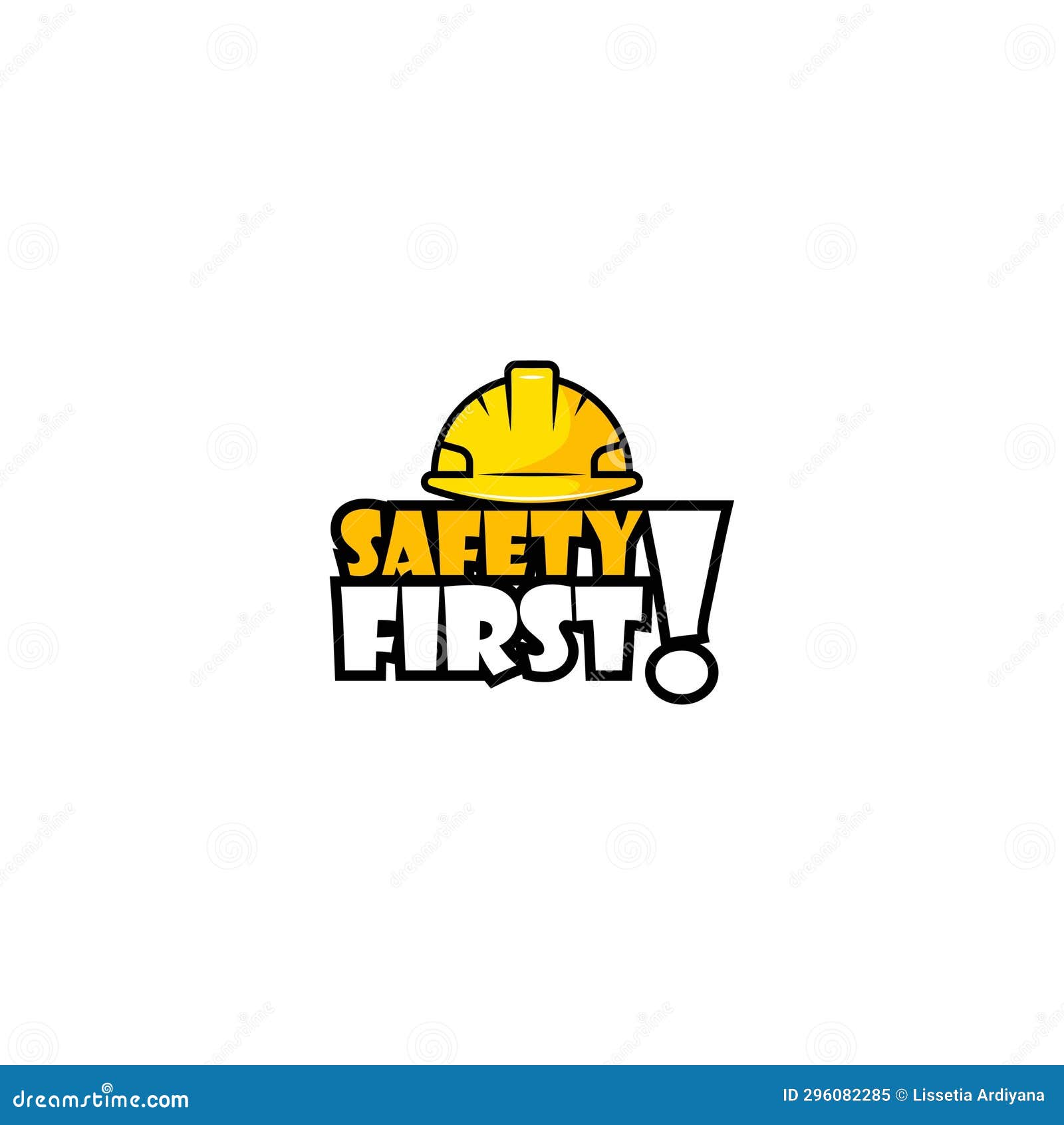 Safety First Text Effect Vector Graphics Stock Vector - Illustration of ...