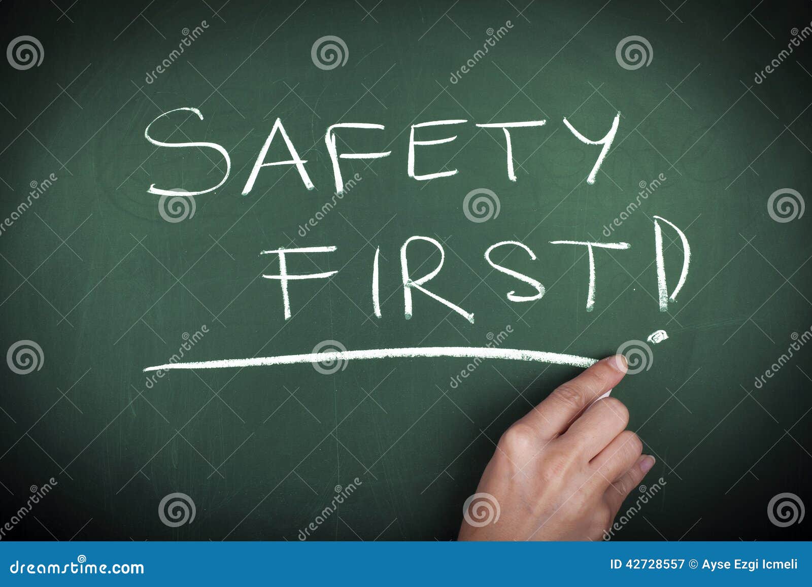 SAFETY FIRST stock image. Image of announcement, business - 42728557