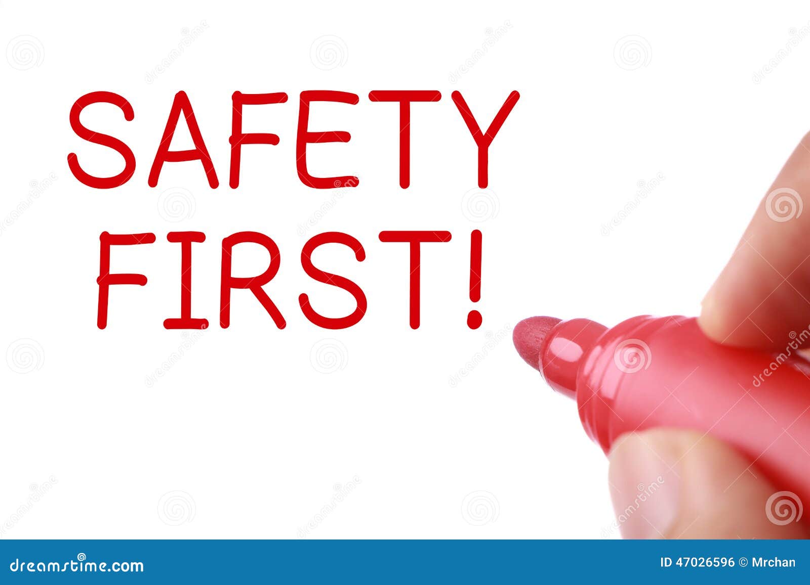 Safety First stock photo. Image of prevention, message - 47026596