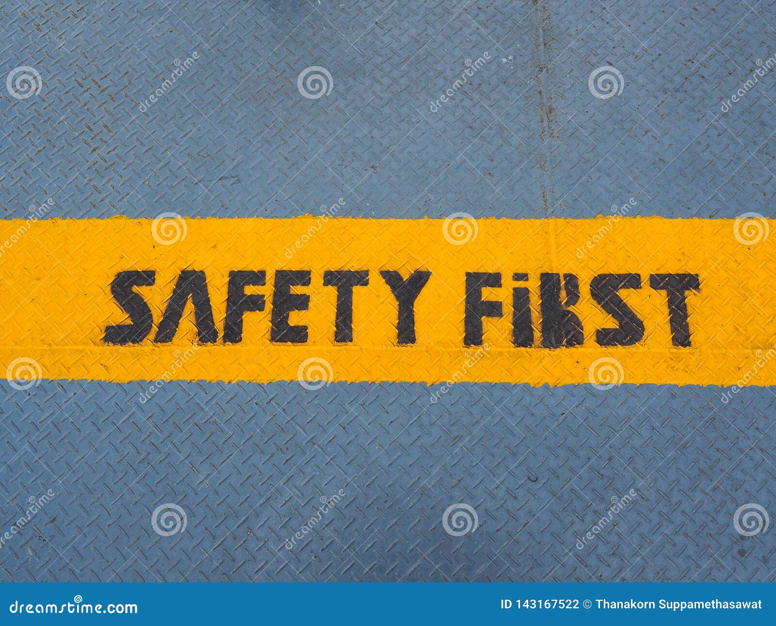 Safety First Written on the Port Stock Photo - Image of overlay, danger ...