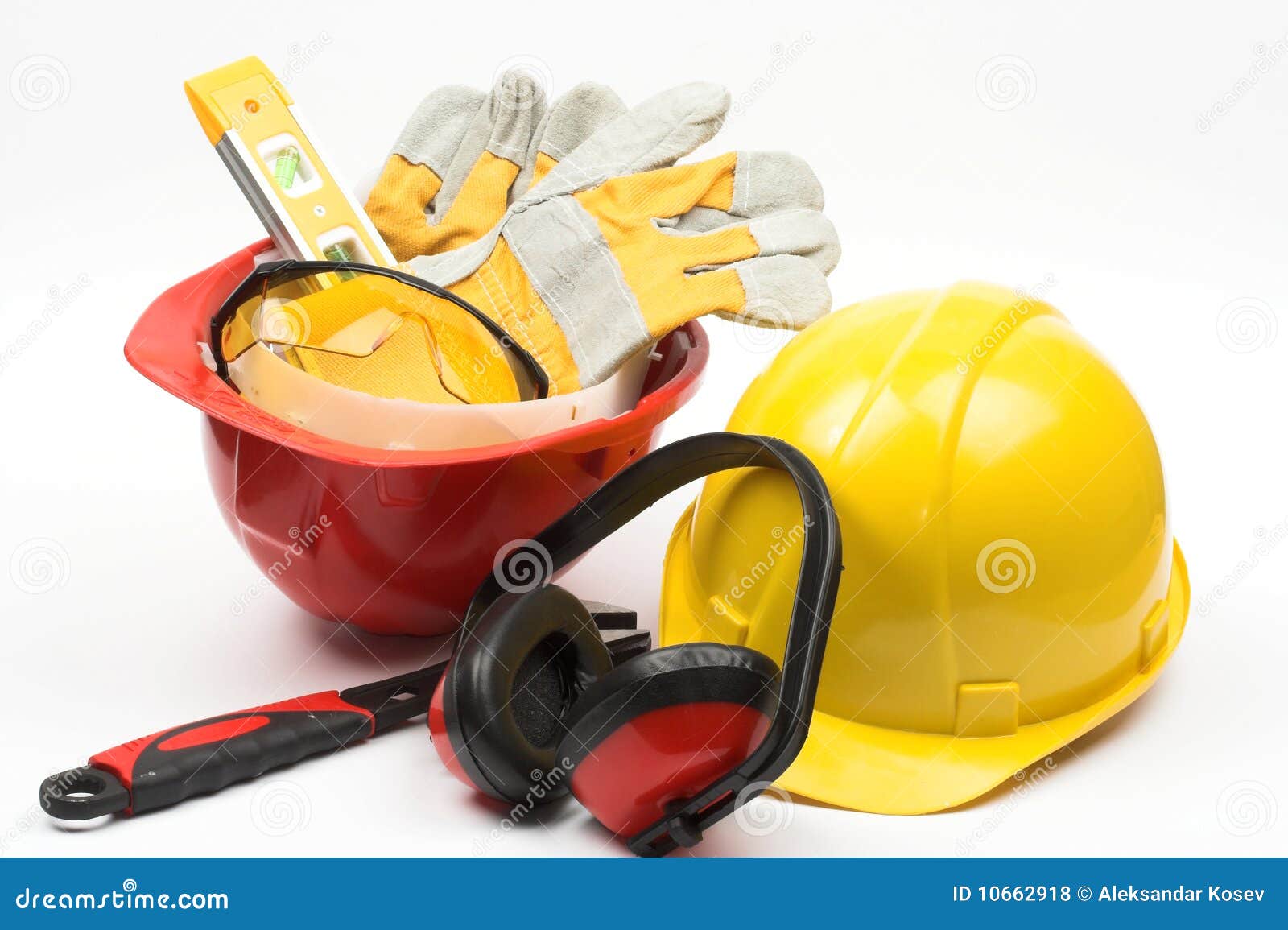 Safety gear stock photo. Image of accident, builder, guard - 10662918