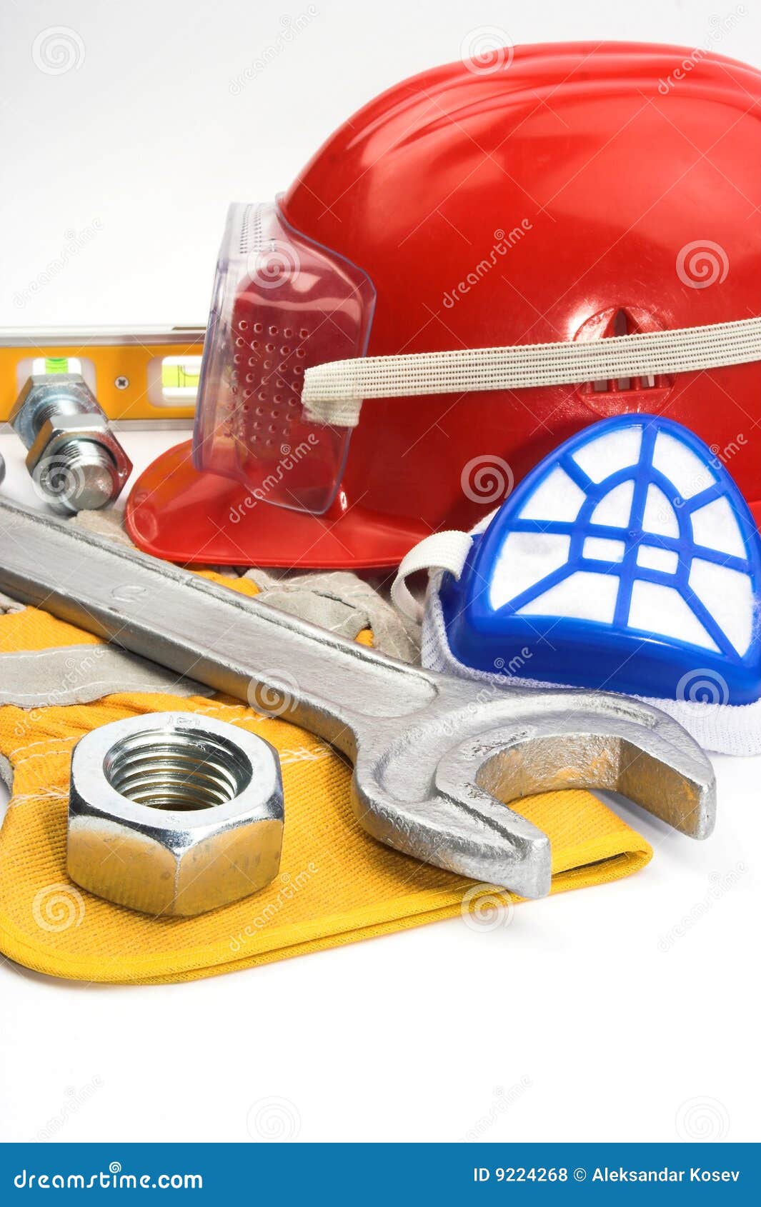 Safety gear kit stock photo. Image of regulation, builder - 9224268