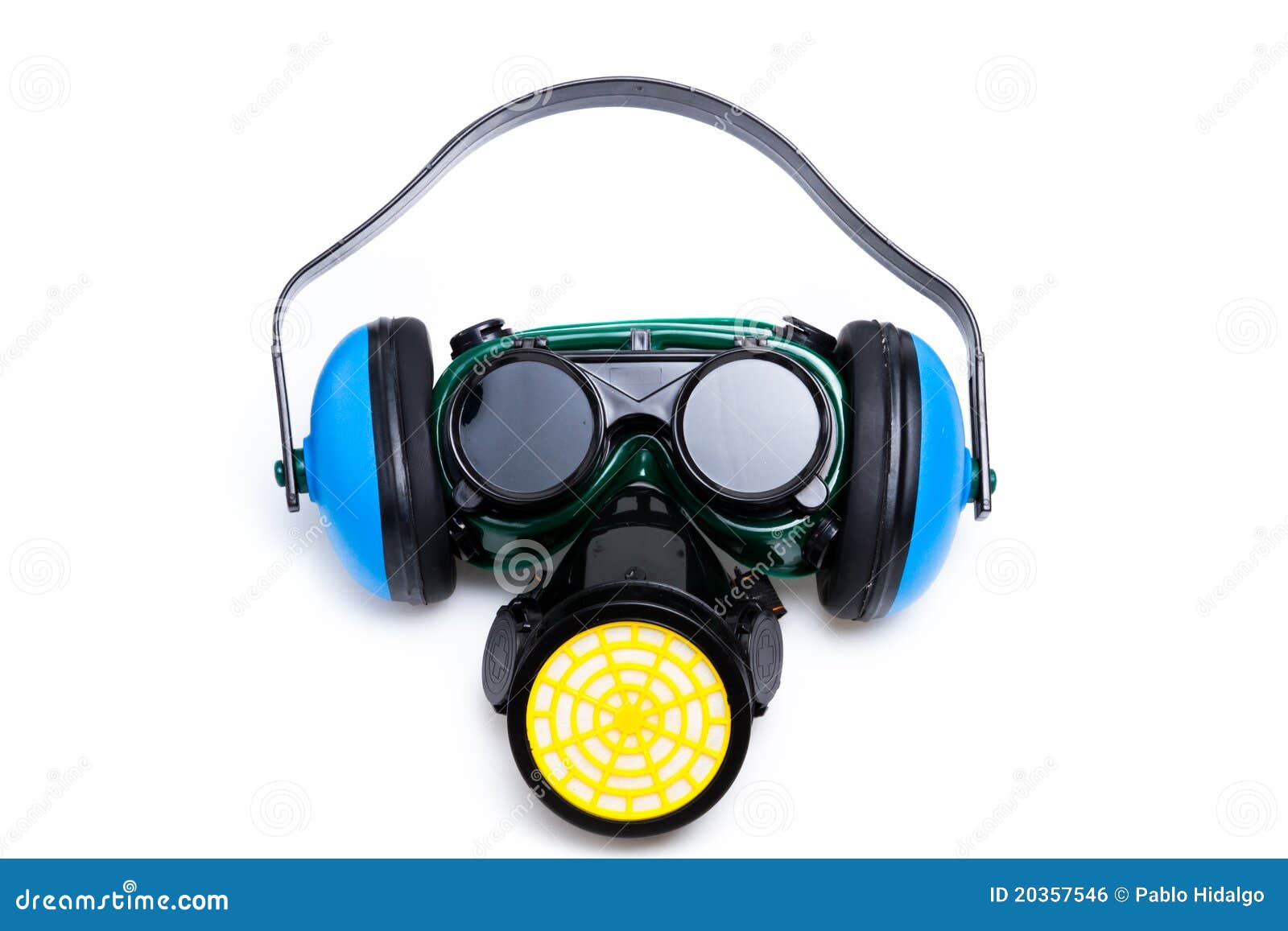 Safety Gear Mask,ear Defenders and Goggles Stock Photo - Image of ...