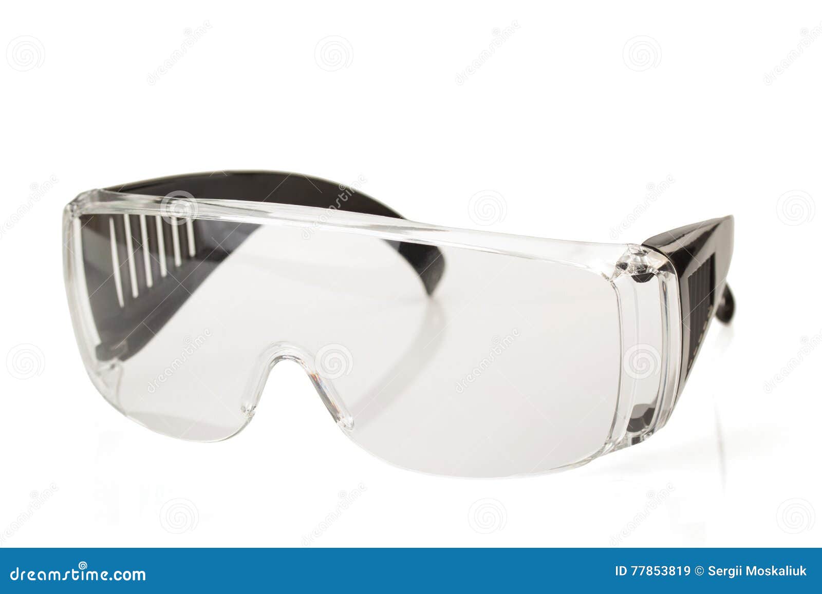 Safety Glasses Isolated on White Stock Image - Image of white, glasses ...