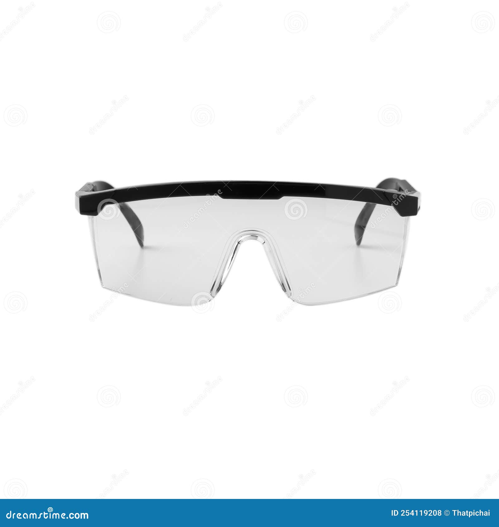 Safety Glasses Isolated on White Background with Clipping Path. Stock ...