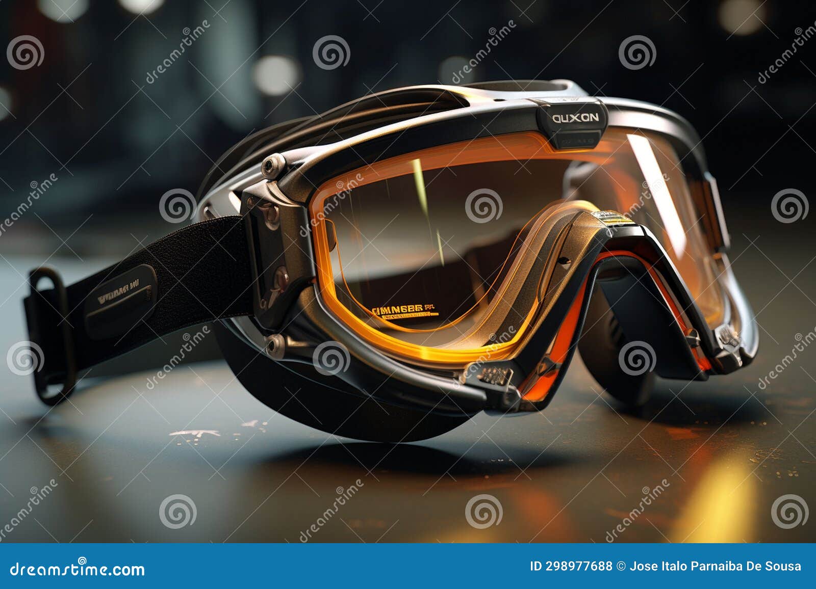 Safety Goggles with a Panoramic View for Enhanced Stock Illustration ...