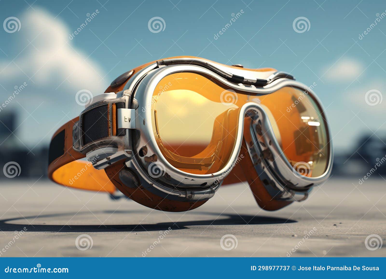 Safety Goggles with a Panoramic View for Enhanced Stock Illustration ...