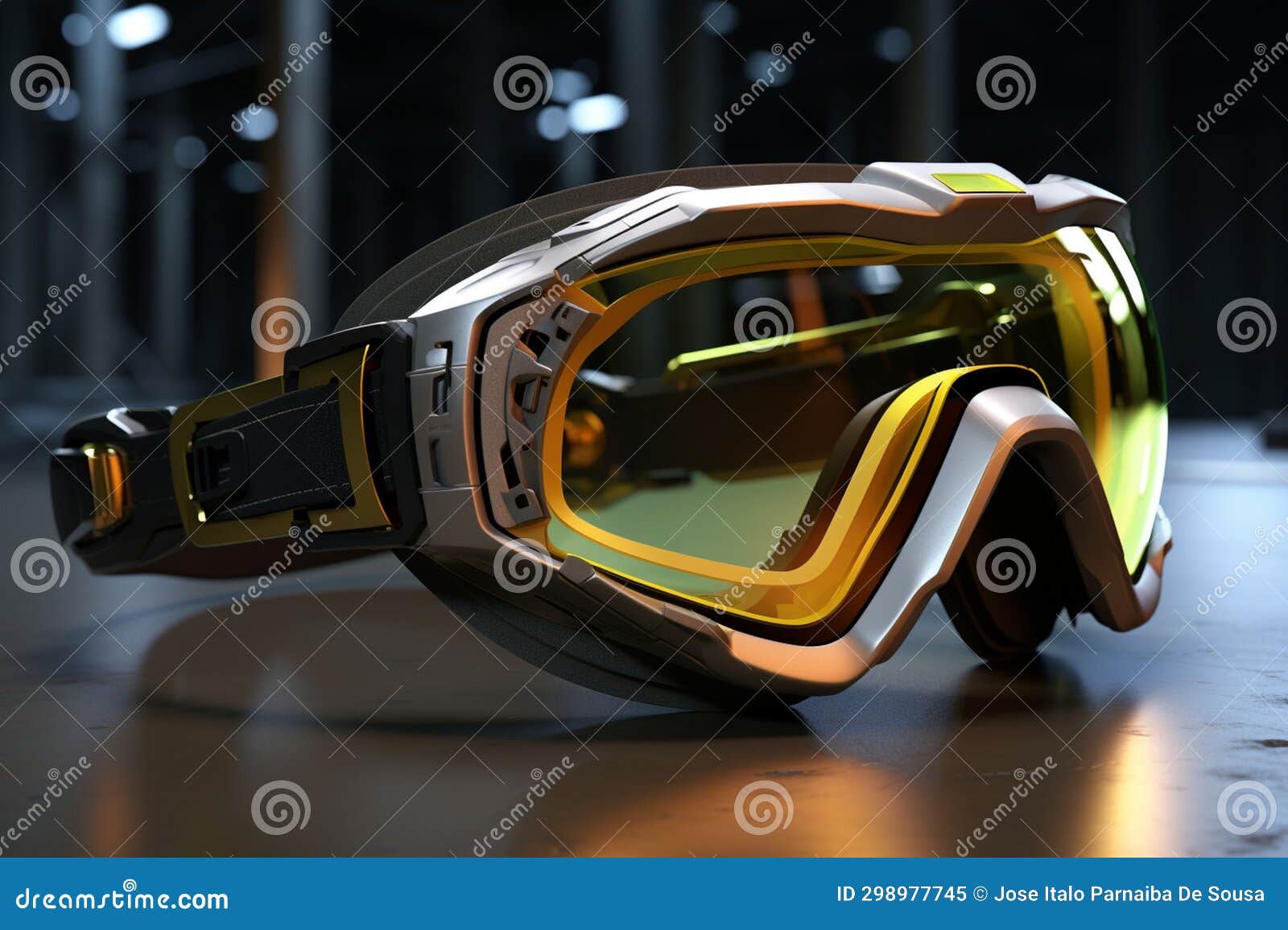 Safety Goggles with a Panoramic View for Enhanced Stock Illustration ...
