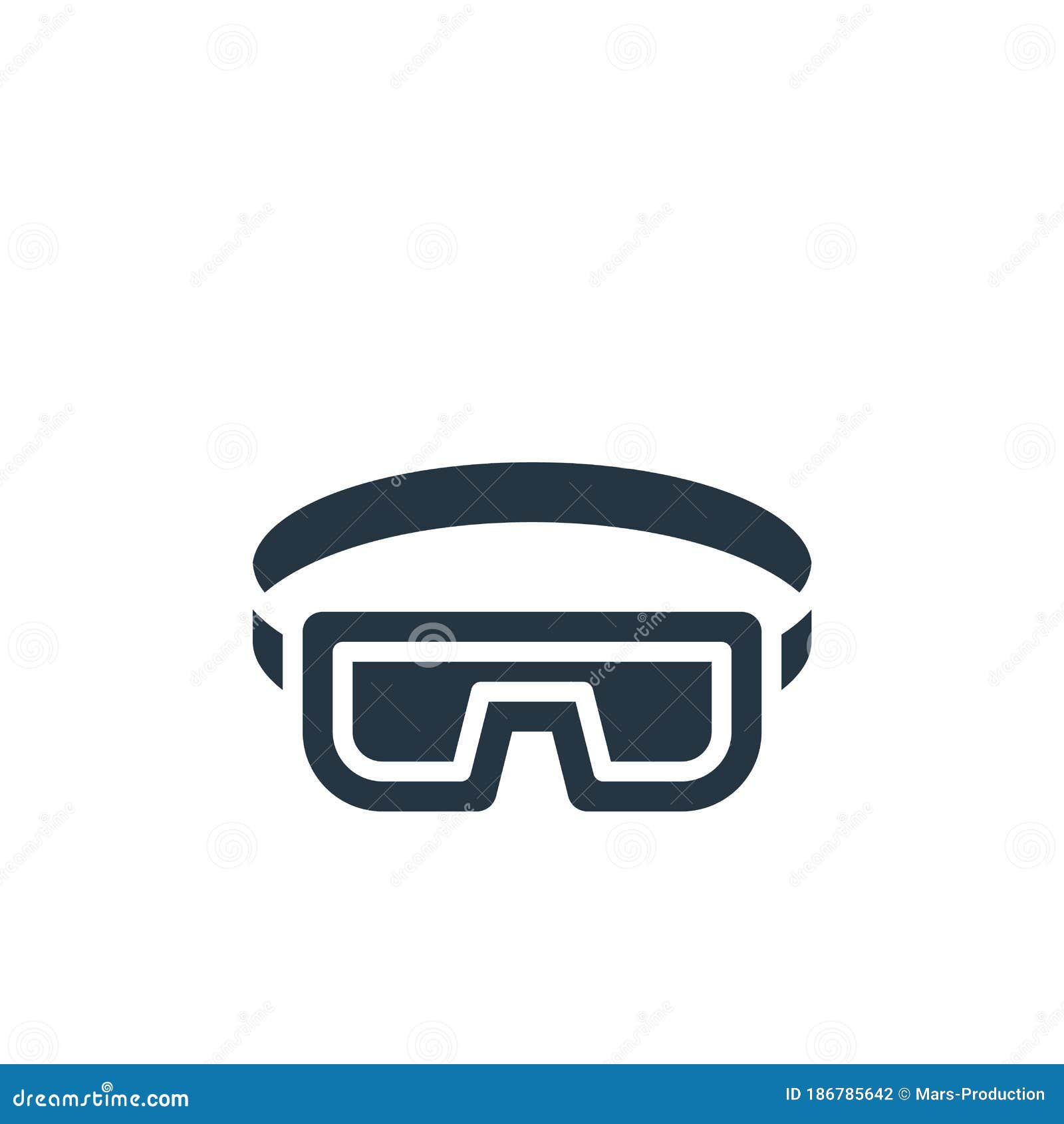 Safety Goggles Vector Icon. Safety Goggles Editable Stroke Stock Vector ...