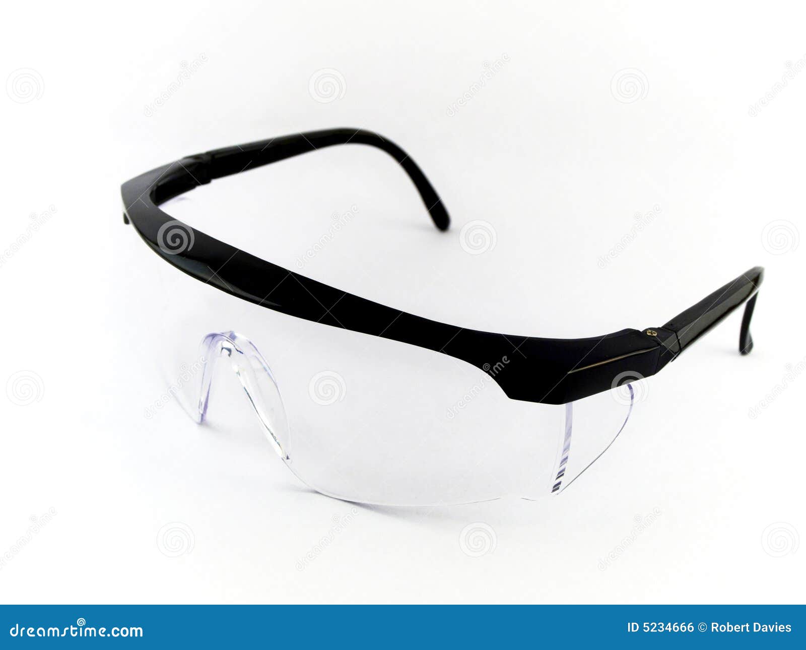 Safety Goggles on White Background Stock Photo - Image of plastic ...