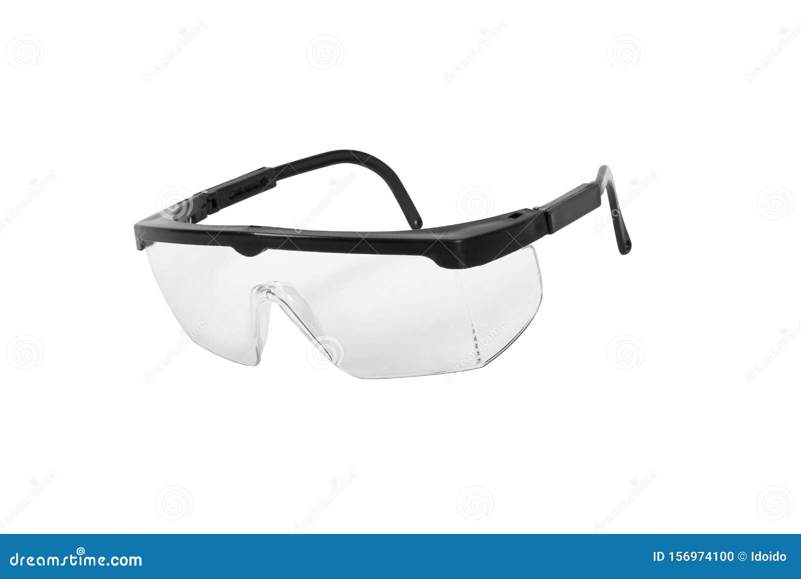 Safety Goggles on a White Background Stock Photo - Image of closeup ...