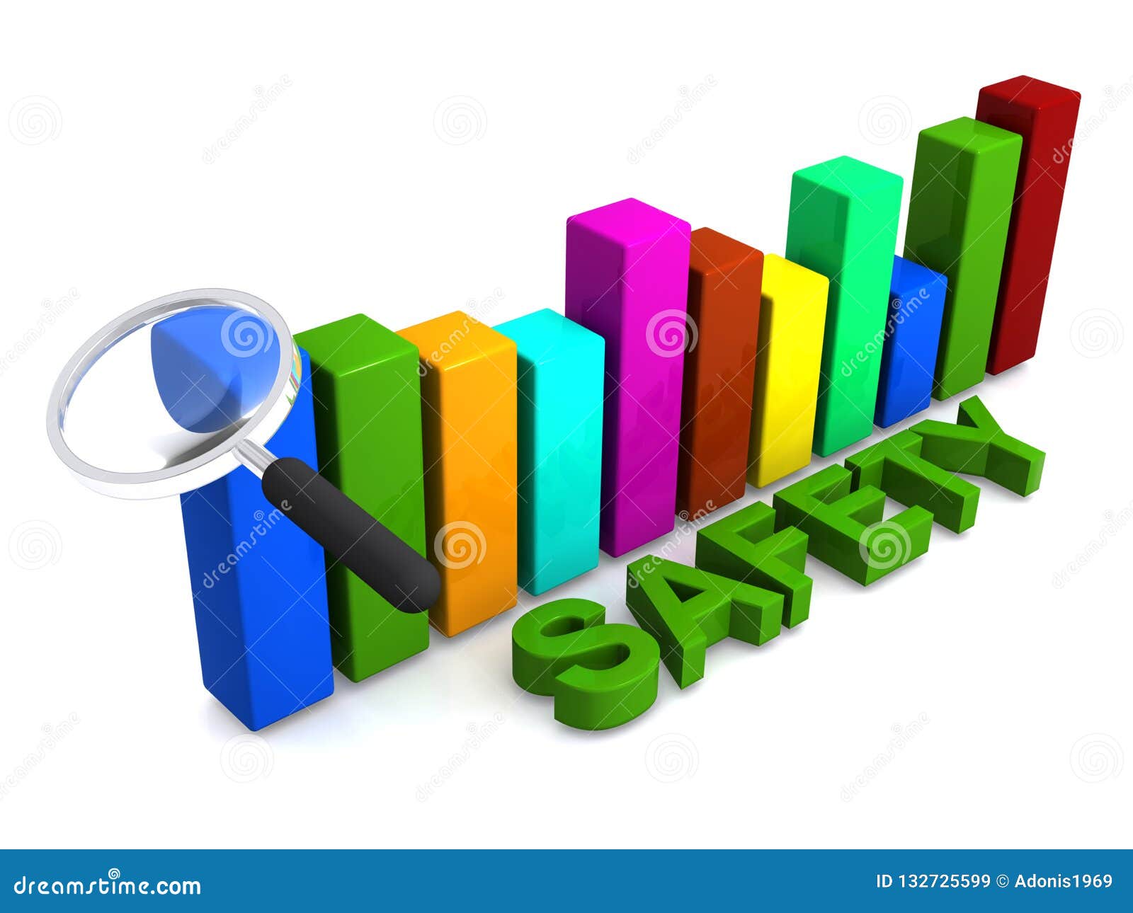 Safety graph stock illustration. Illustration of digital - 132725599