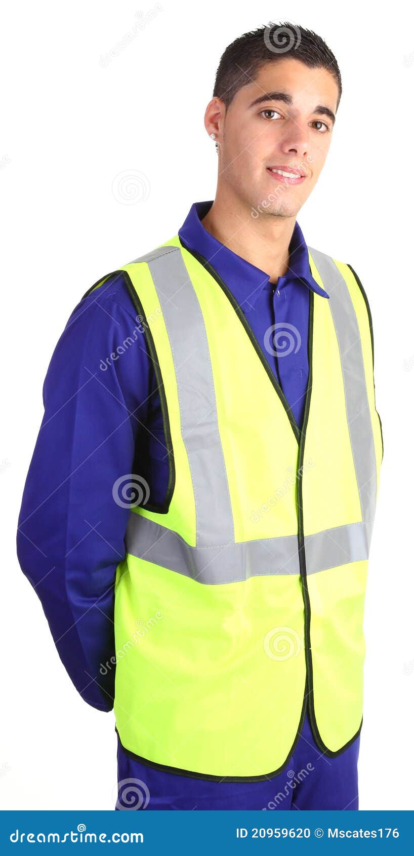 Safety guy stock photo. Image of manager, vest, happy - 20959620